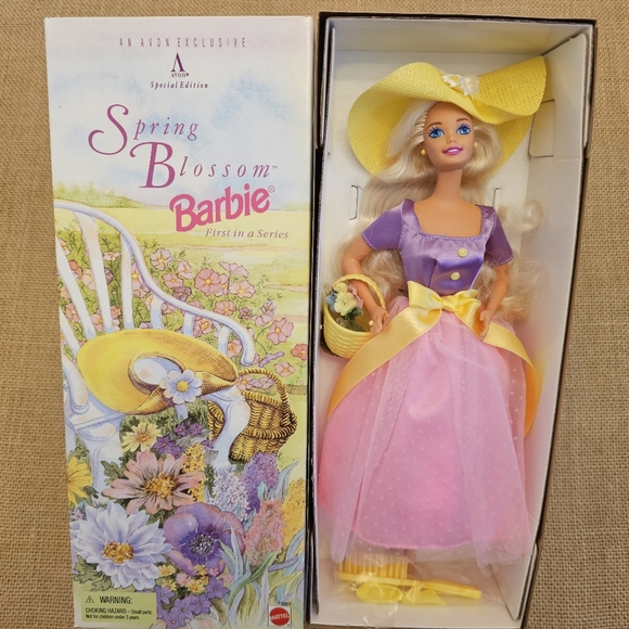 Barbie | Other | Nib 995 Avon Exclusive Spring Blossom Barbie Vintage ...